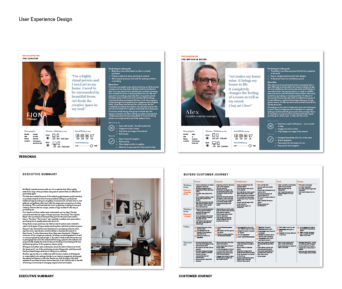 The Art Match UX project - Belinda's portfolio